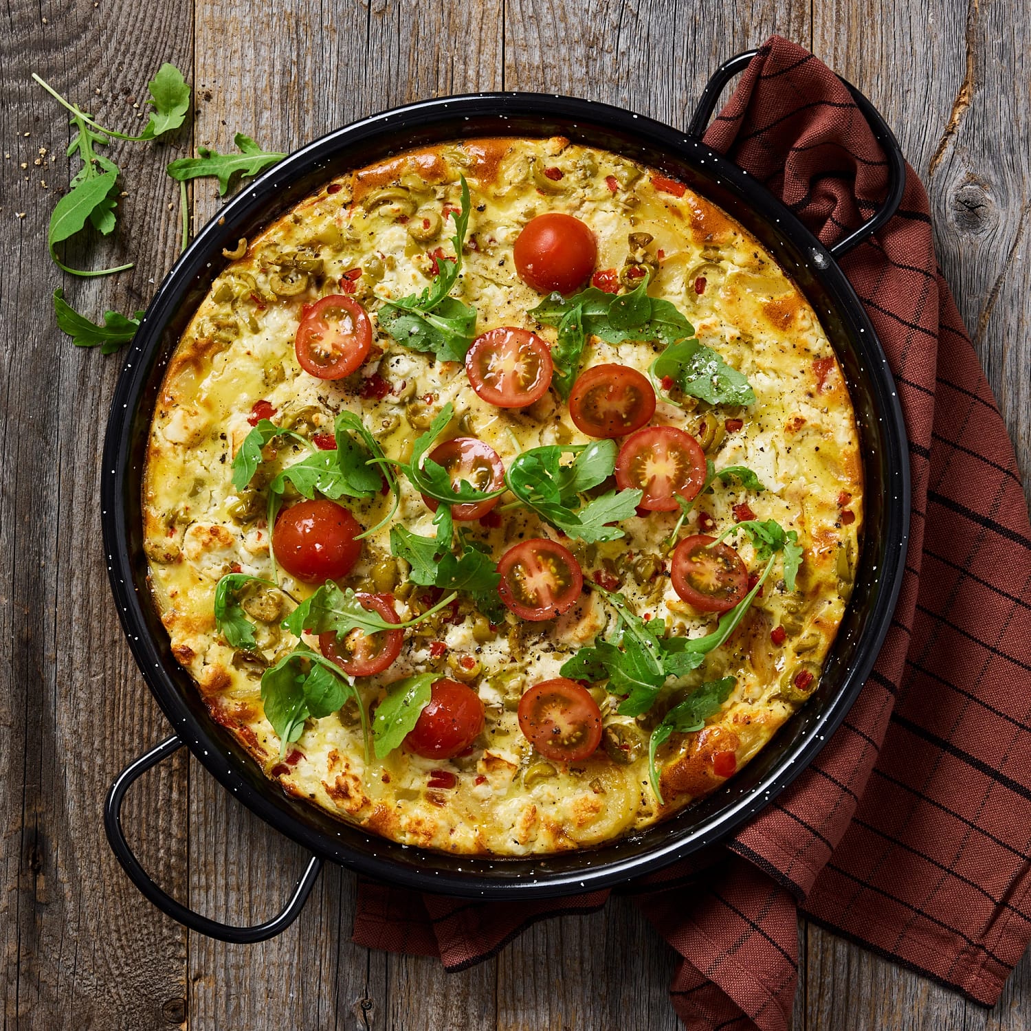 Frittata med oliver och fetaost | Recept ICA.se