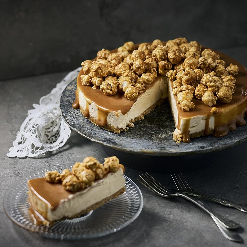 Kolacheesecake med popcorn | Recept ICA.se