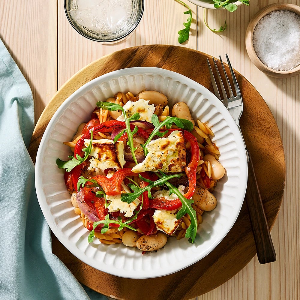 Tomatrisoni med bakad fetaost | Recept ICA.se