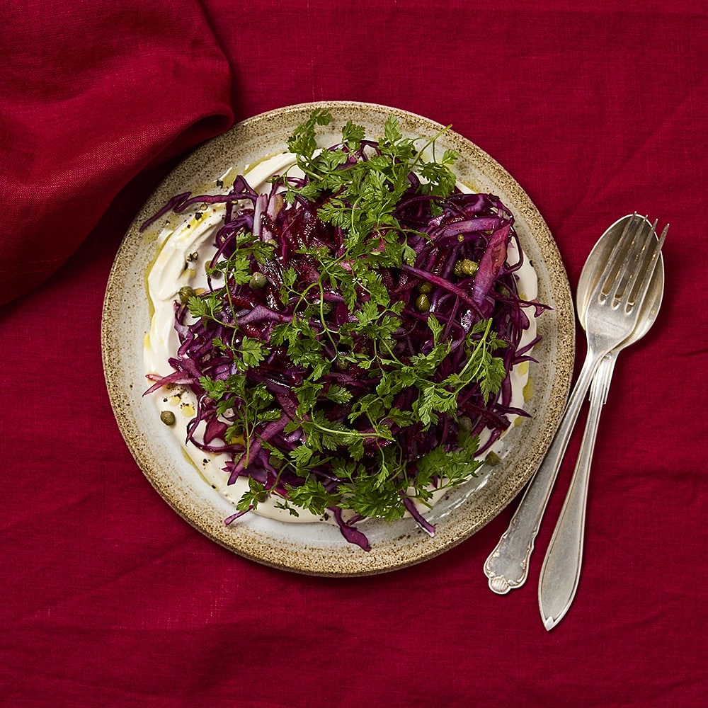 Rödbets- och rödkålssallad | Recept ICA.se