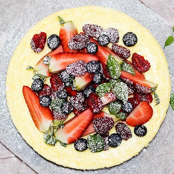 Cheesecake med citron och mynta | Recept ICA.se