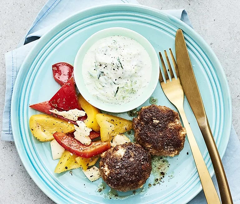 Biffar med fetaost och tzatziki | Recept ICA.se