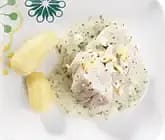 Klassisk kokt sej med ägg- och persiljesås | Recept ICA.se