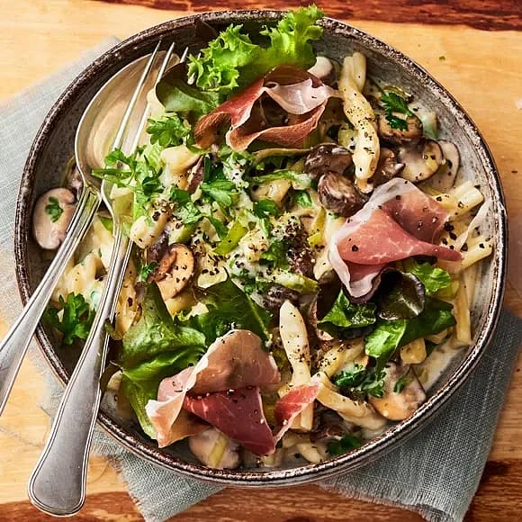Pasta med svamp och purjolök | Recept ICA.se