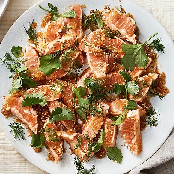 Halstrad lax med matsuhisadressing | Recept ICA.se