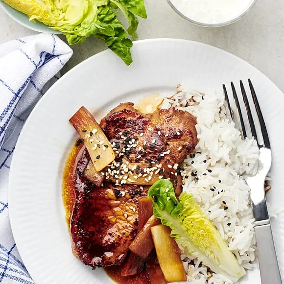 Kotlett i teriyakisås och bambuskott | Recept ICA.se