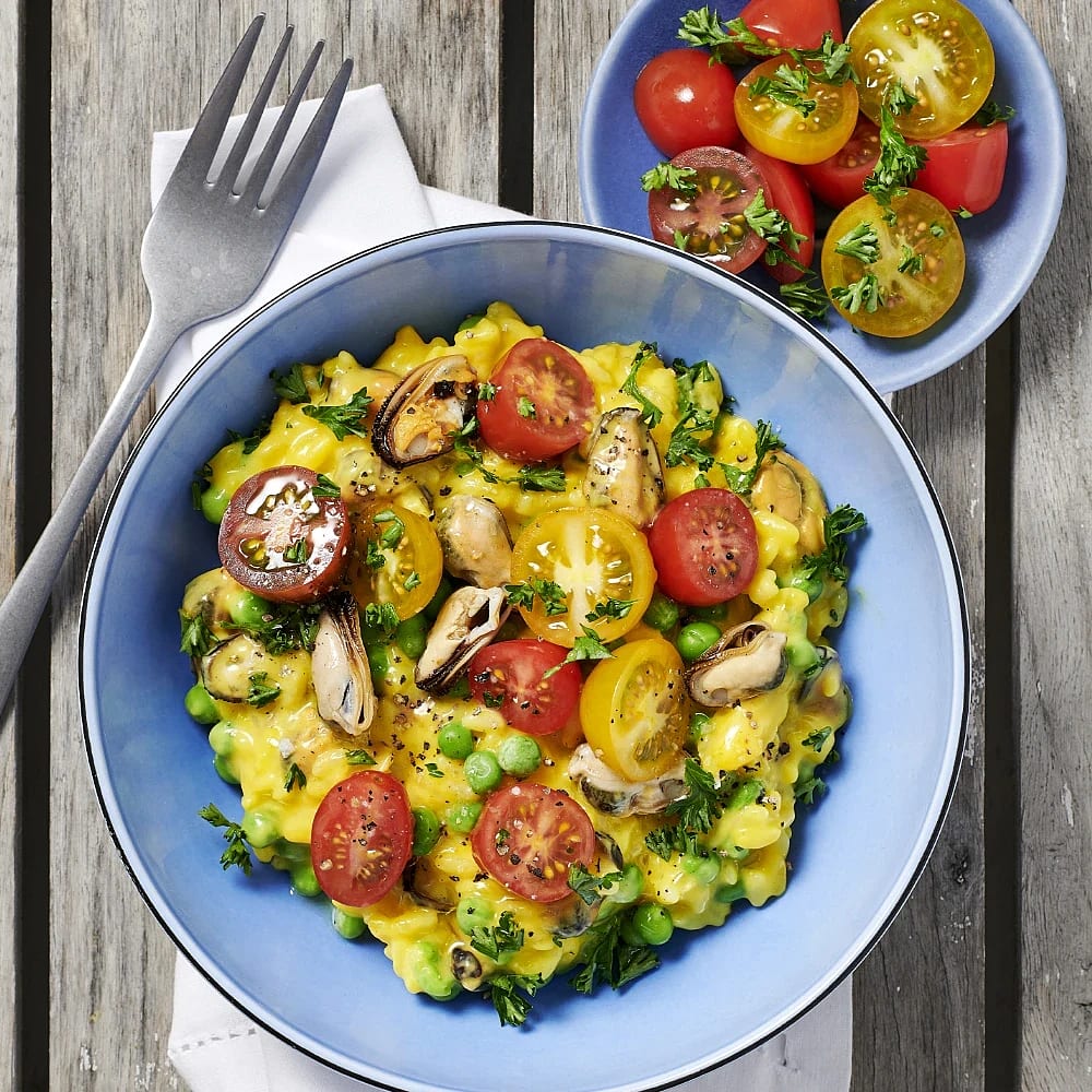 Risotto med saffran och musslor | Recept ICA.se