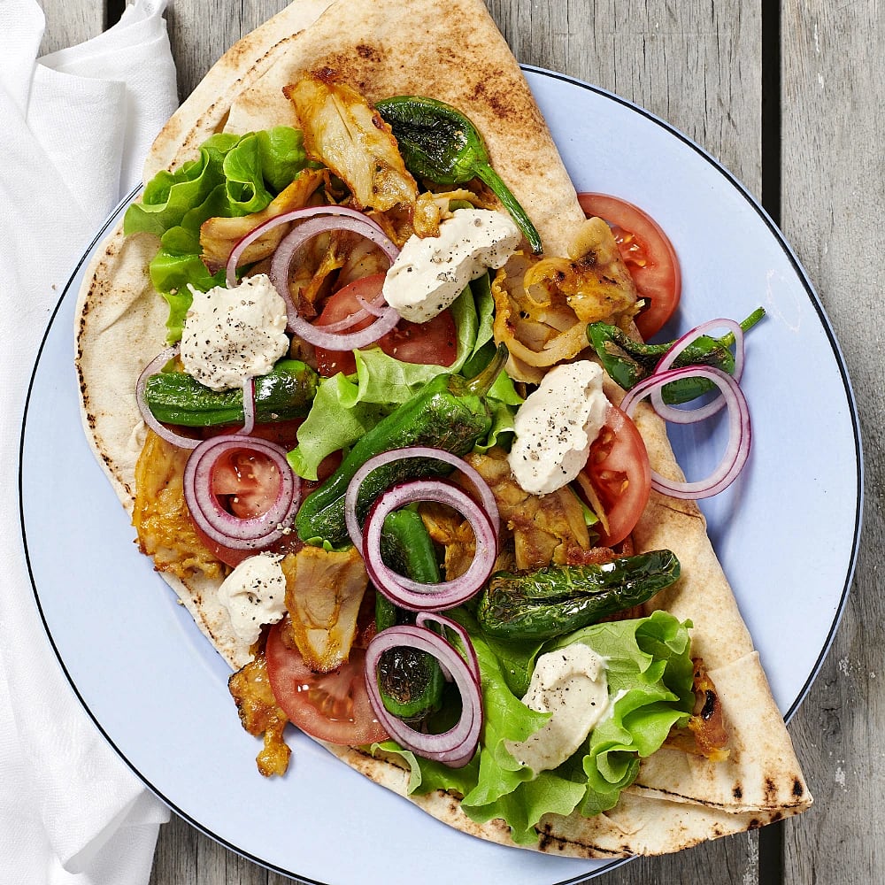 Färdig kycklingkebab med tillbehör | Recept ICA.se