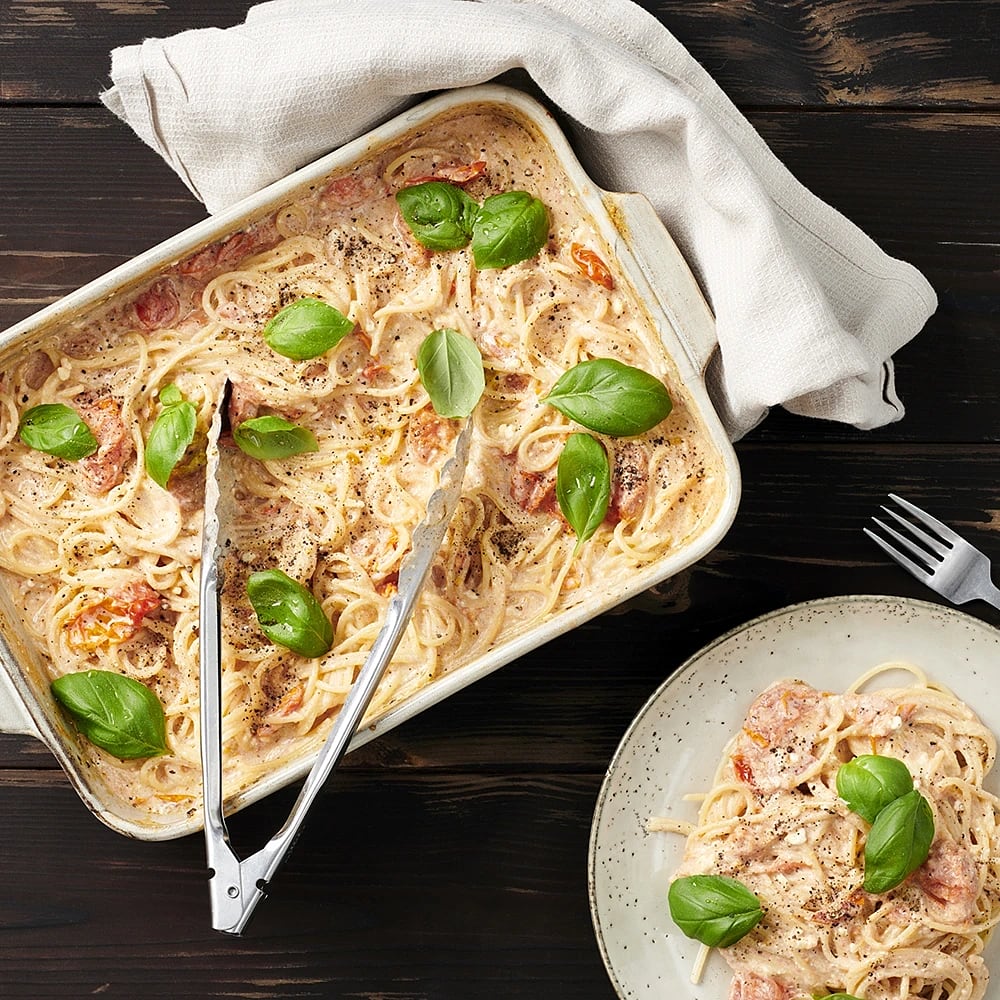 Fetaost- och tomatpasta | Recept ICA.se