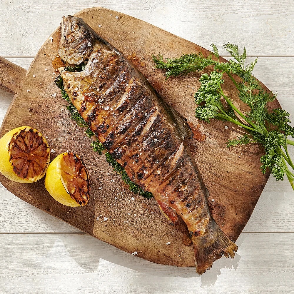 Hel grillad röding | Recept ICA.se