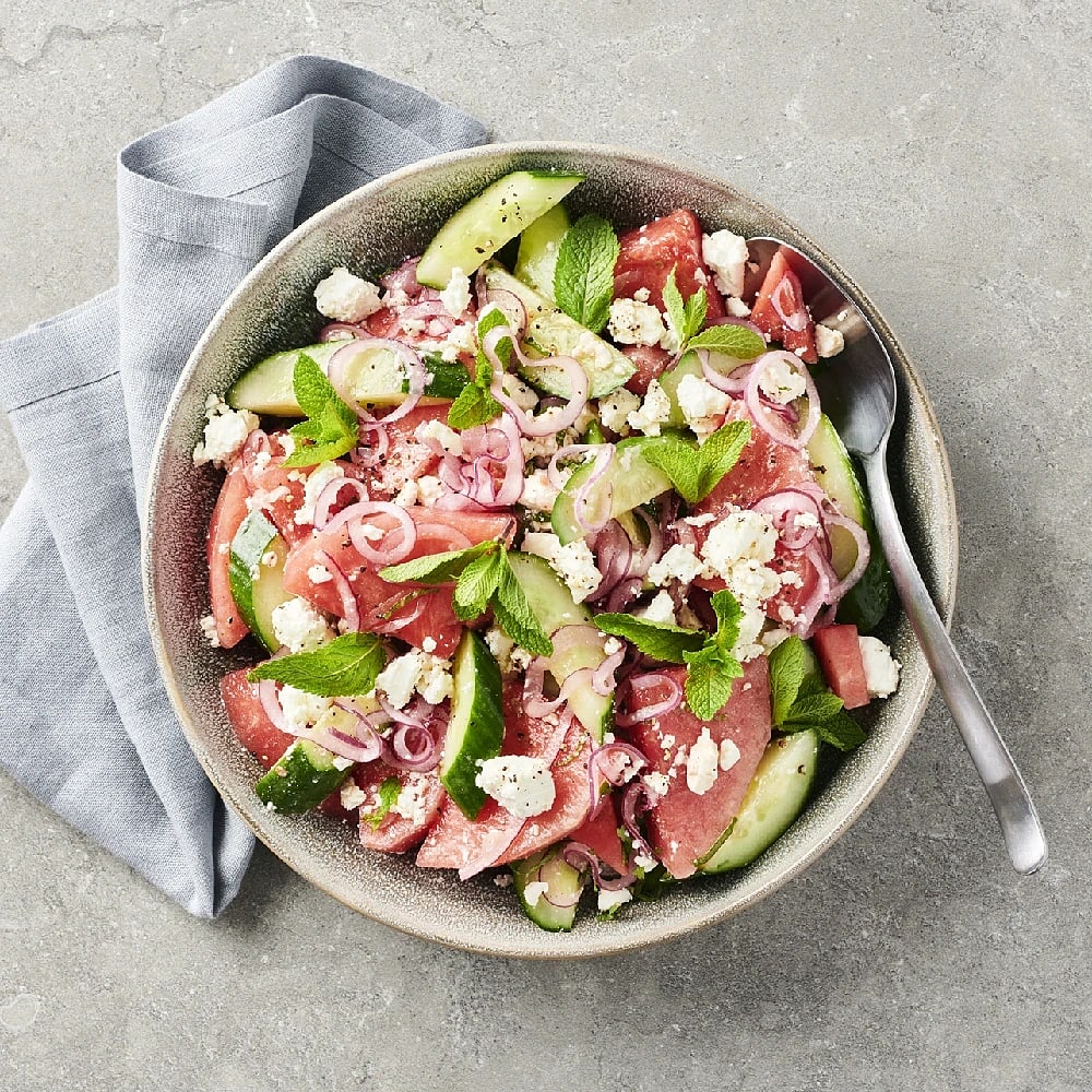 Melonsallad med fetaost och mynta | Recept ICA.se