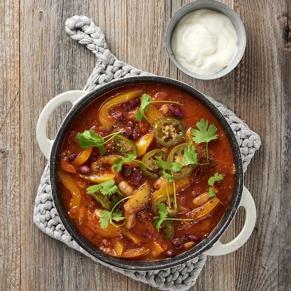 Bönchili med jalapeño och koriander | Recept ICA.se