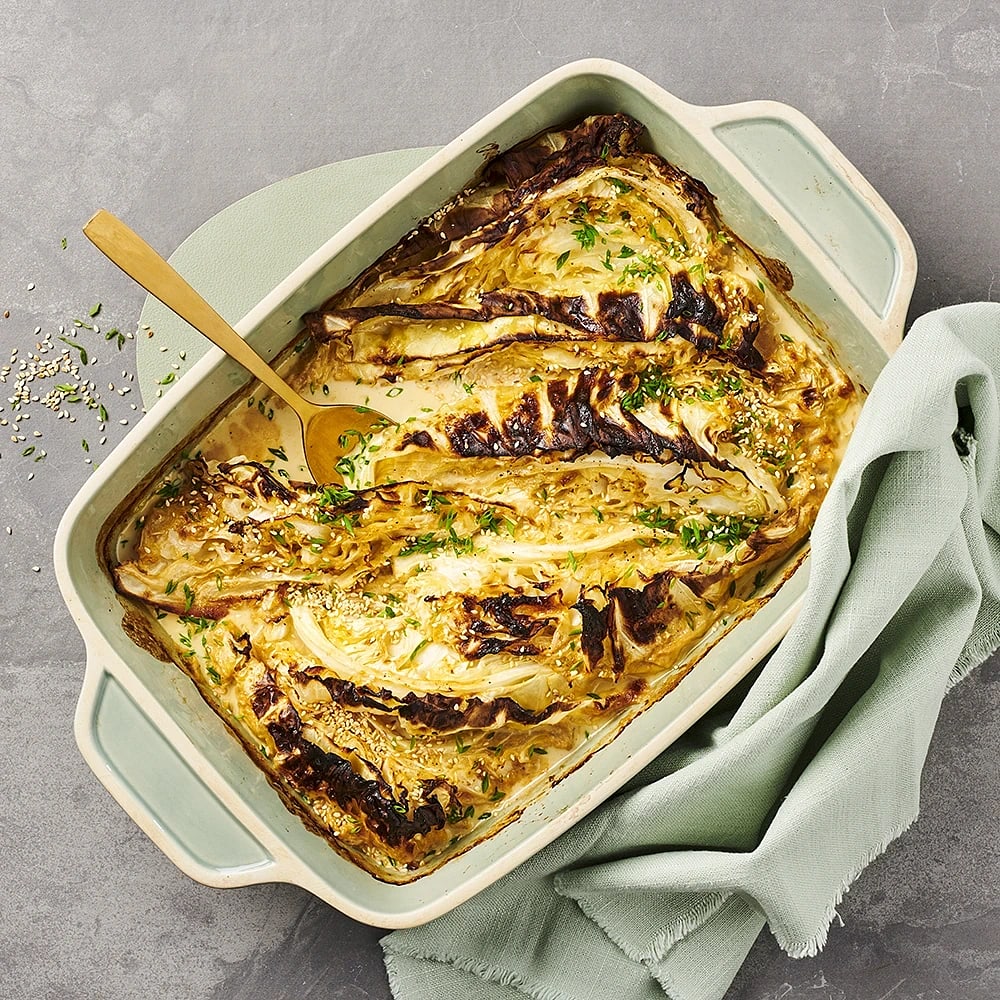 Spetskål i ugn med misogrädde | Recept ICA.se