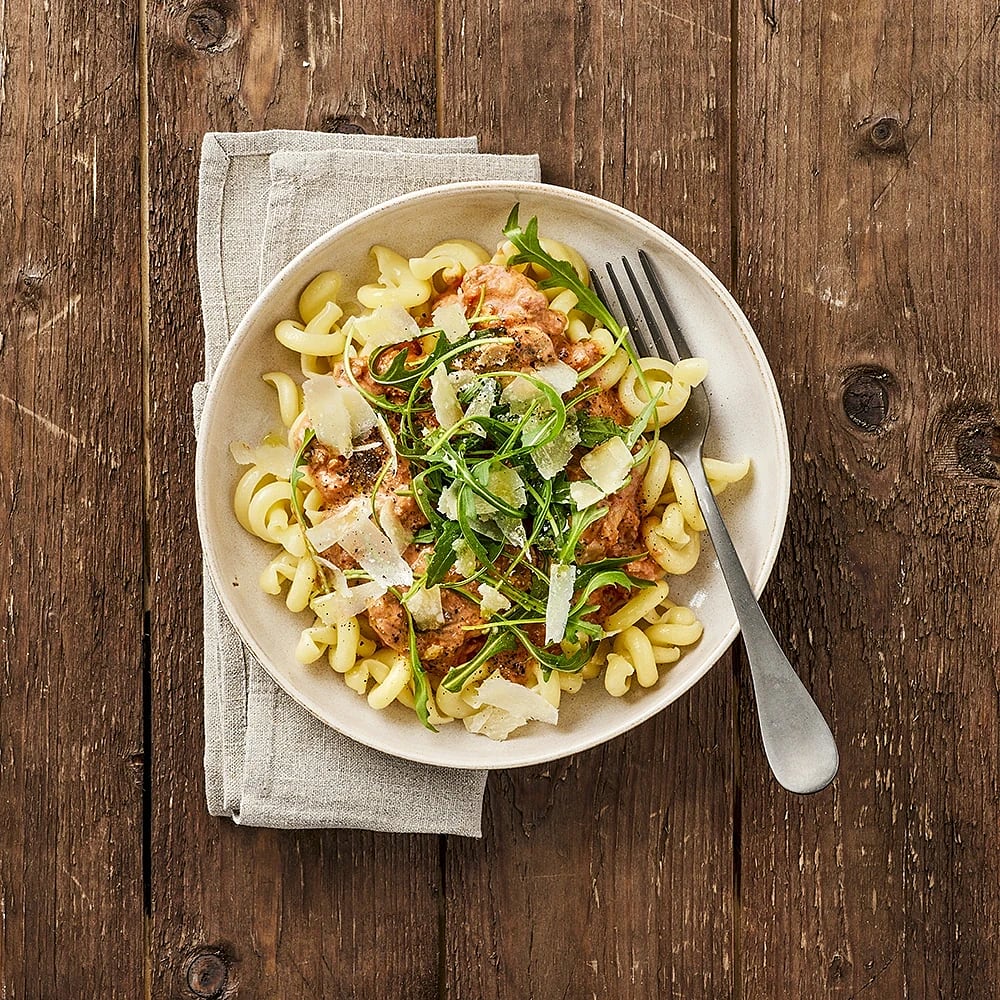 Pasta med svamp- och lökröra | Recept ICA.se