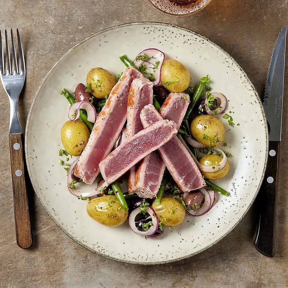 Tonfisk med bönsallad | Recept ICA.se