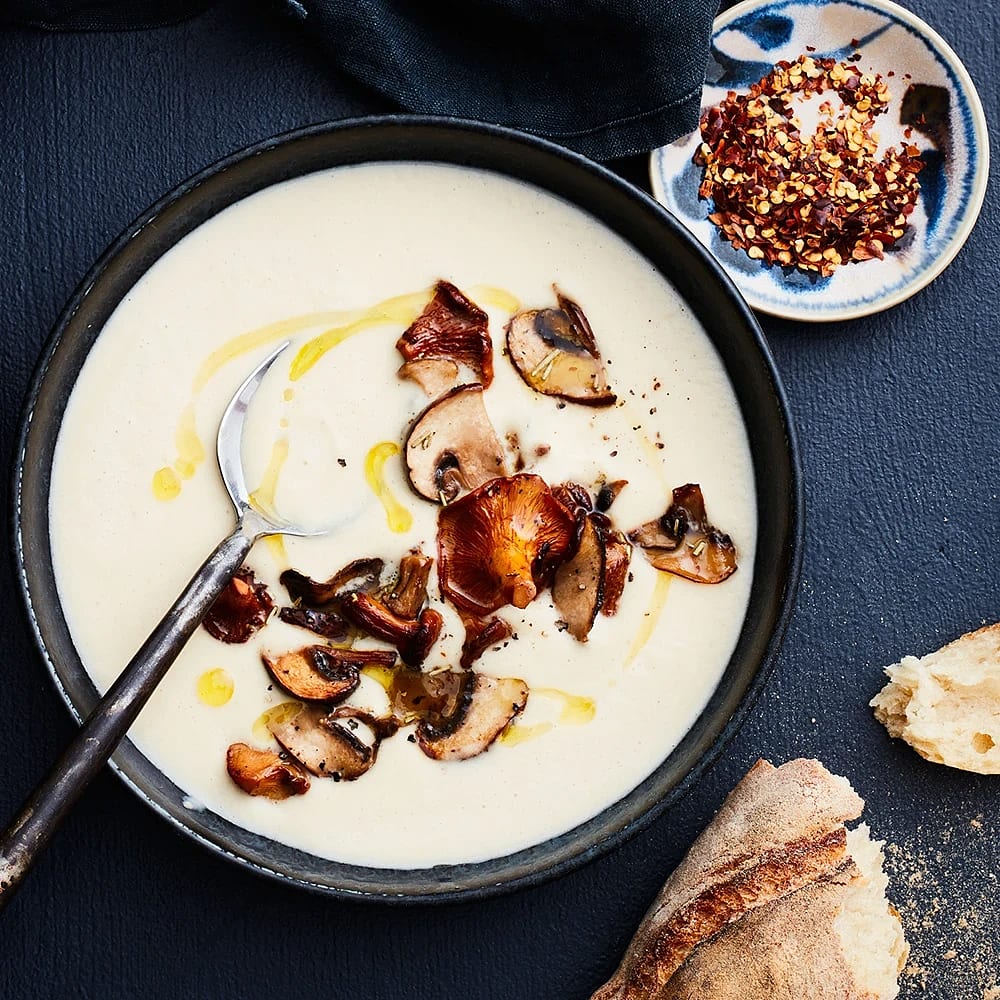 Rostad rotsellerisoppa med svamp | Recept ICA.se
