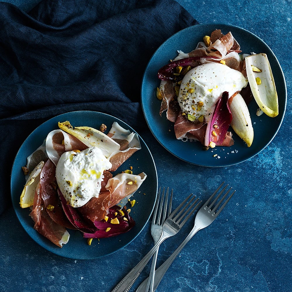 Carpaccio på prosciutto med burrata | Recept ICA.se