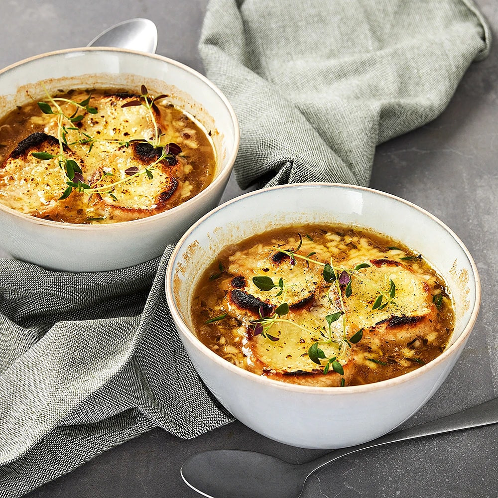 Gratinée à l'oignon (Gratinerad löksoppa) | Recept ICA.se
