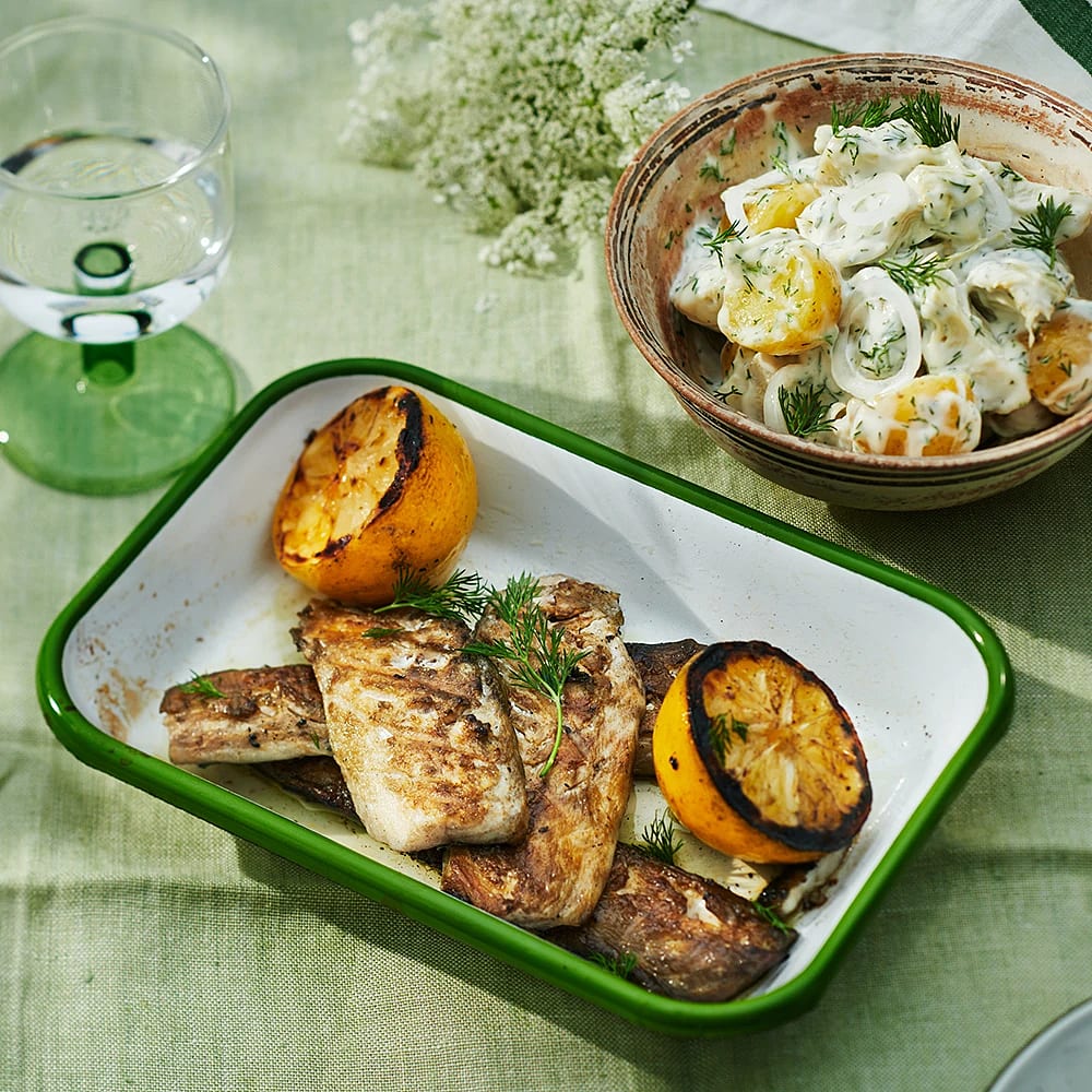 Stekt makrill med potatissallad | Recept ICA.se