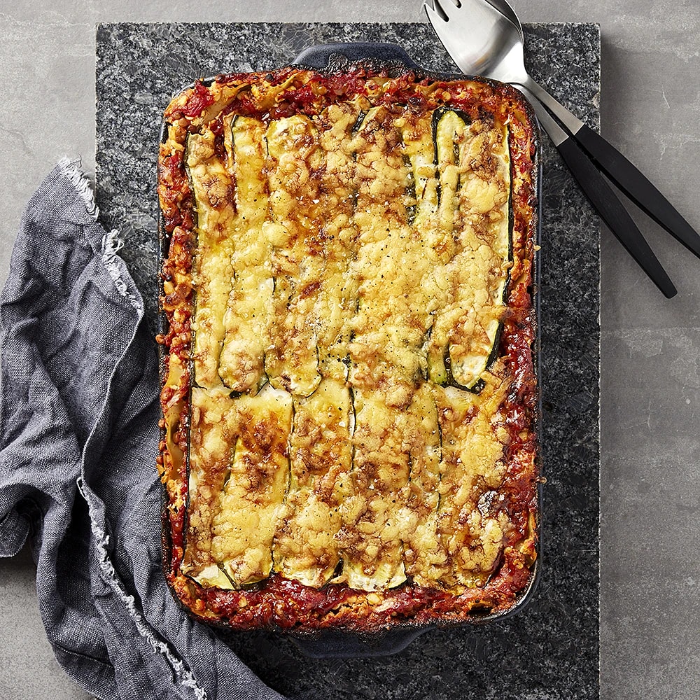 Zucchinilasagne med cottage cheese | Recept ICA.se