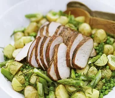 Grillad ytterfilé med citronsmakande potatissallad | Recept ICA.se