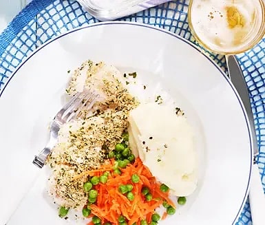 Örtig torsk med potatismos | Recept ICA.se