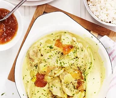 Currykyckling med ris och mango chutney | Recept ICA.se