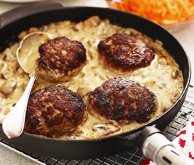 Pannbiff med svampsås | Recept ICA.se