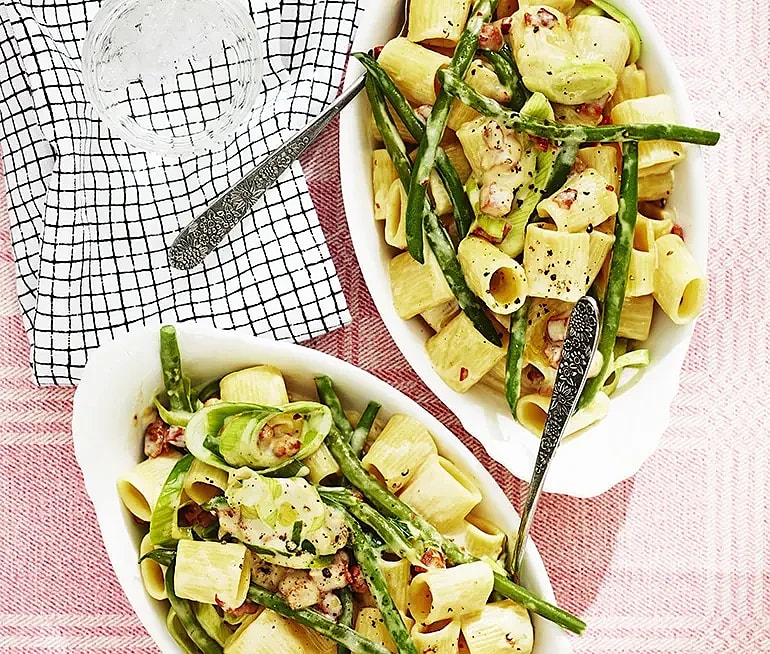 Krämig pasta med bacon | Recept ICA.se