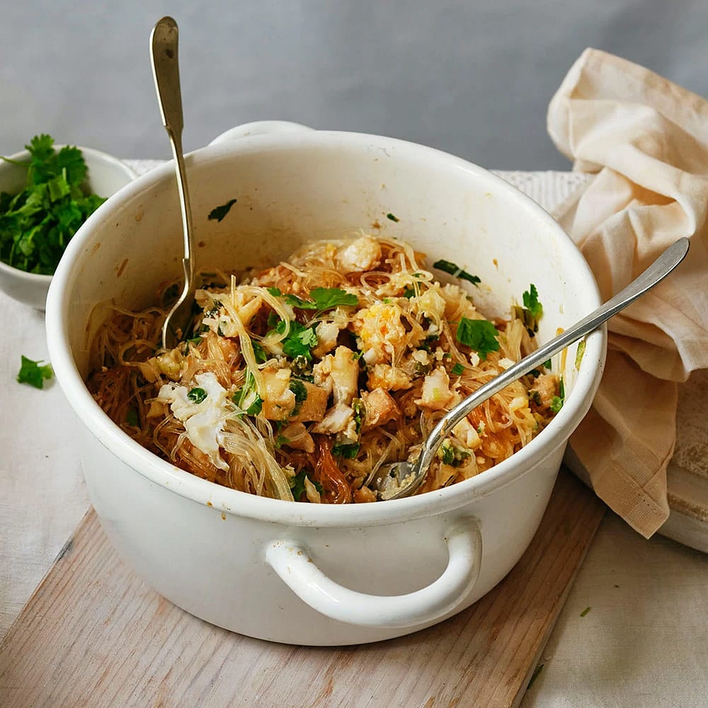 Ugnsbakade nudlar med fisk | Recept ICA.se