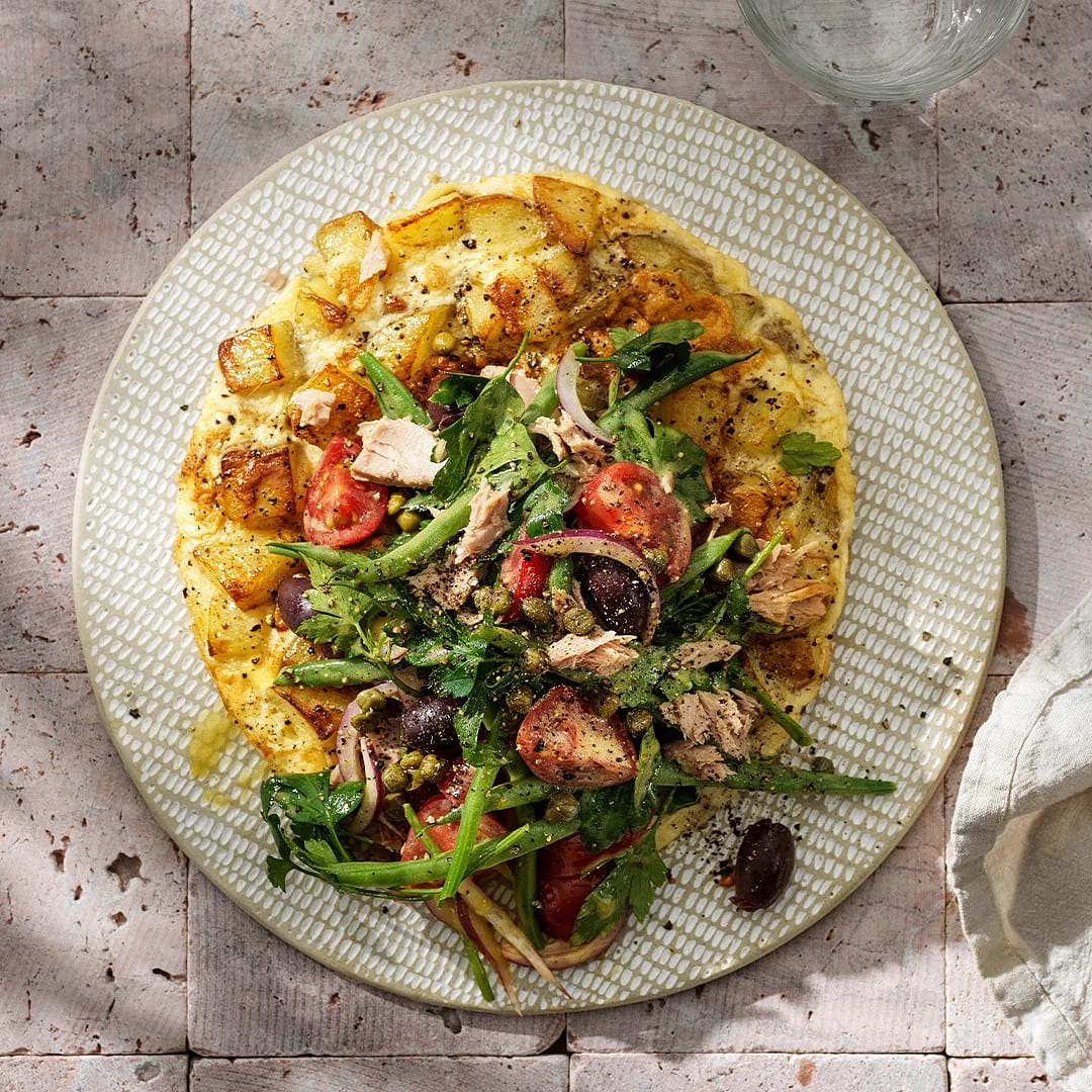 Potatisomelett med tonfisk | Recept ICA.se