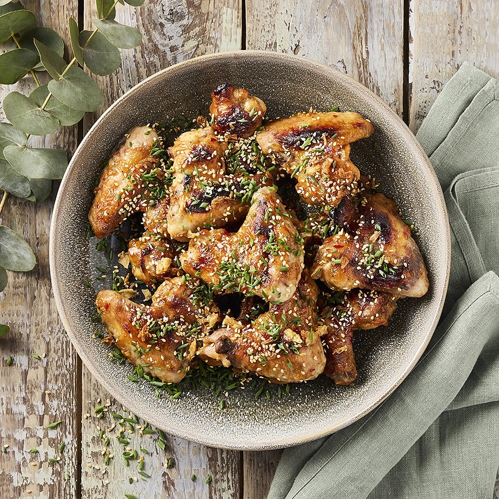 Swicy chicken wings - söt starka kycklingvingar | Recept ICA.se