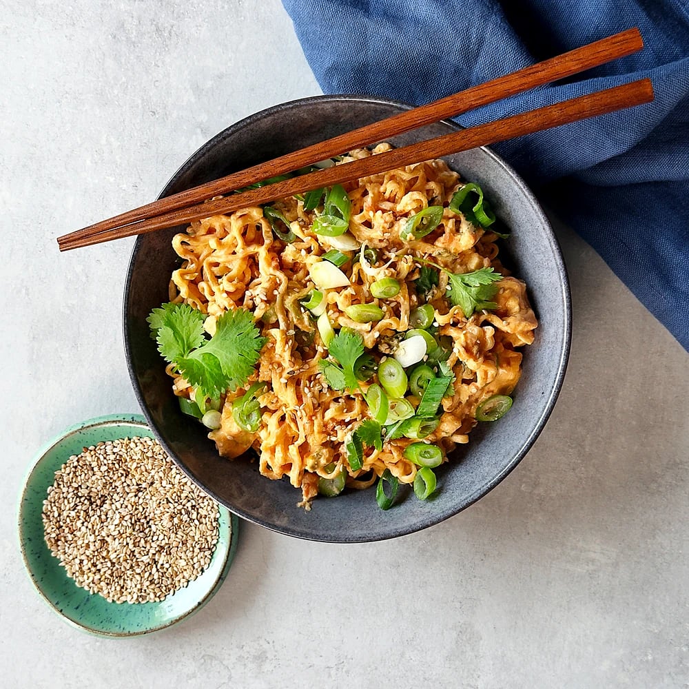 Krämiga nudlar med färskost | Recept ICA.se