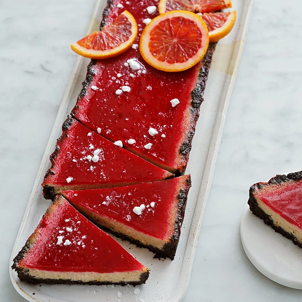 Blodapelsincheesecake med Oreo | Recept ICA.se