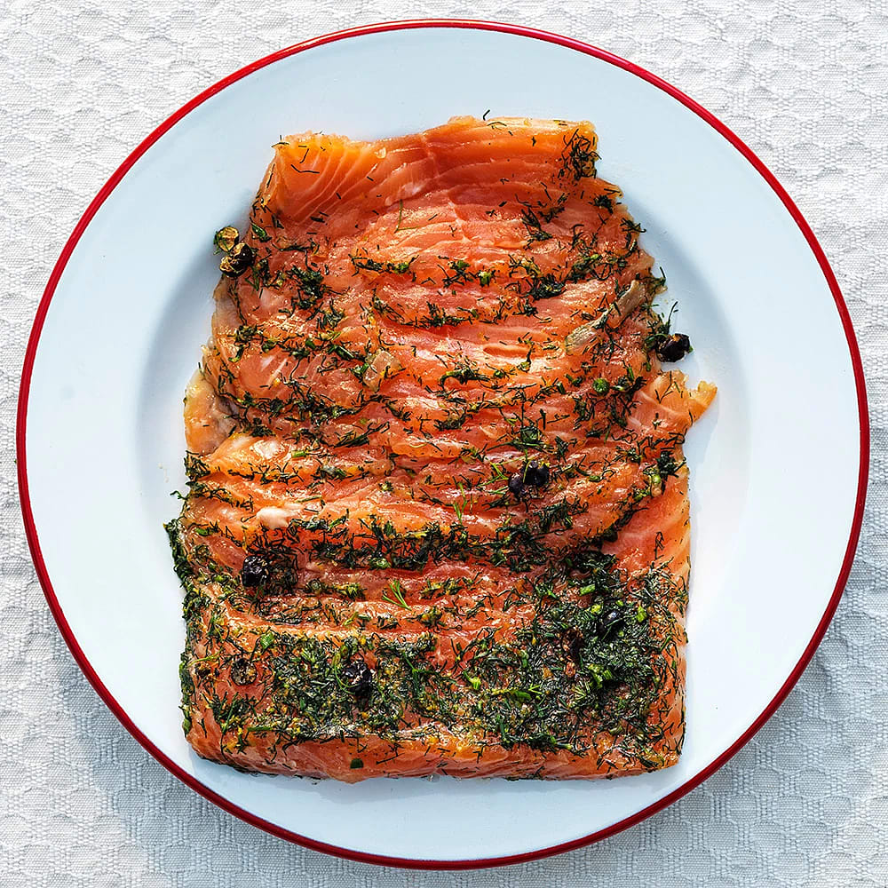 Citrusgravad lax med enbär och dill | Recept ICA.se