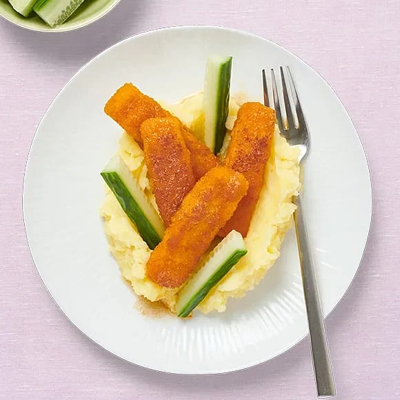 Fisk-ish med potatismos och gurka | Recept ICA.se