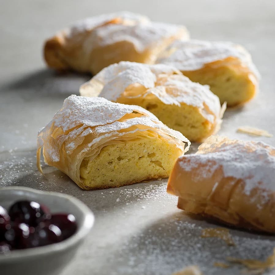 Topfenstrudel – strudel med kvarg | Recept ICA.se