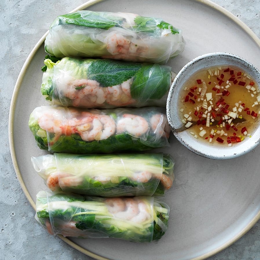 Goi cuon – Sommarrullar med räkor | Recept ICA.se