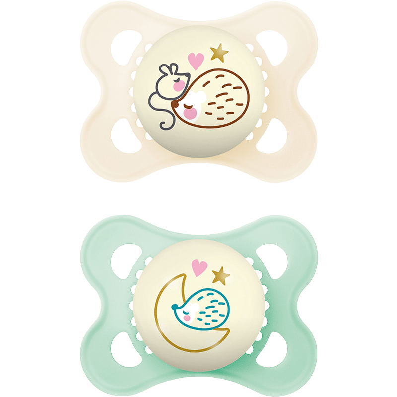 MAM Original Night Napp 0-6 mån 2-pack Neutral - Apotek Hjärtat