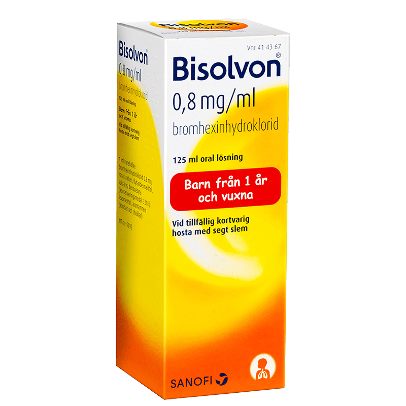 Bisolvon oral lösning 0,8 mg/ml 125 ml - Apotek Hjärtat