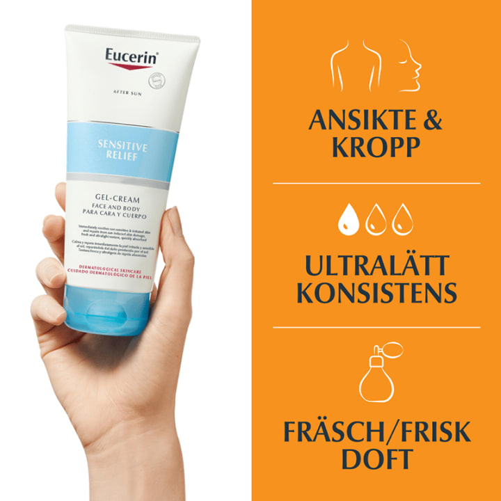 Eucerin After Sun Sensitive Relief Gel-Cream 200 ml | Apotek Hjärtat