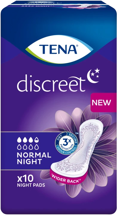 TENA Discreet Normal Night 10-pack | Apotek Hjärtat