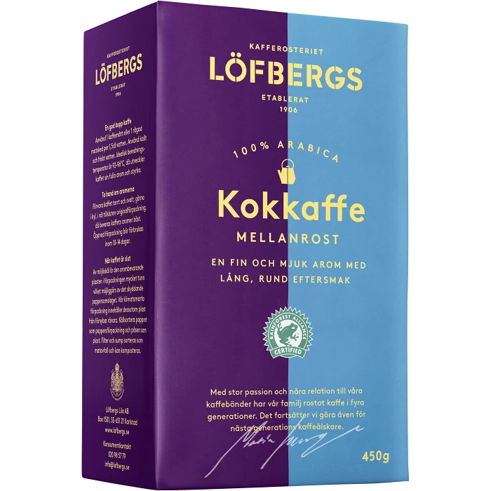 Kokkaffe Mellanrost 450g Löfbergs | Handla mat online från din lokala ...