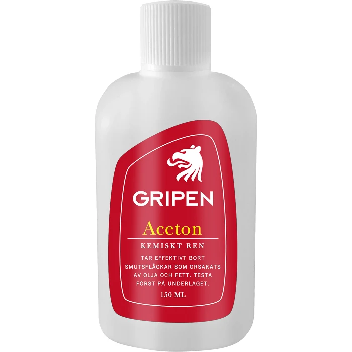 Aceton Kemiskt ren 150ml Gripen | Handla mat online från din lokala ICA ...