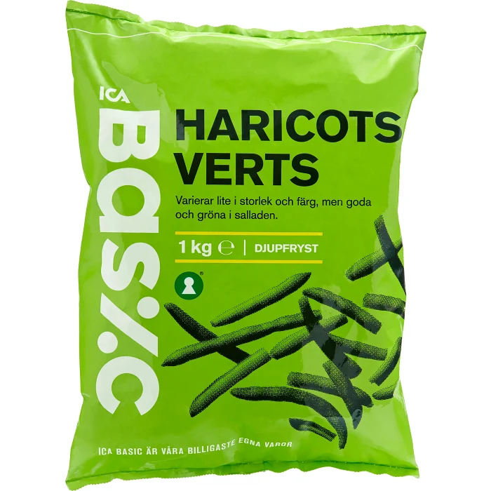 Haricots verts Fryst 1000g ICA Basic | Handla mat online från din ...