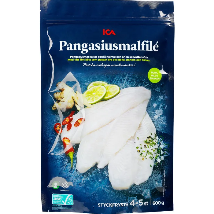 Pangasiusmalfilé Fryst 600g ICA | Handla mat online från din lokala ICA ...