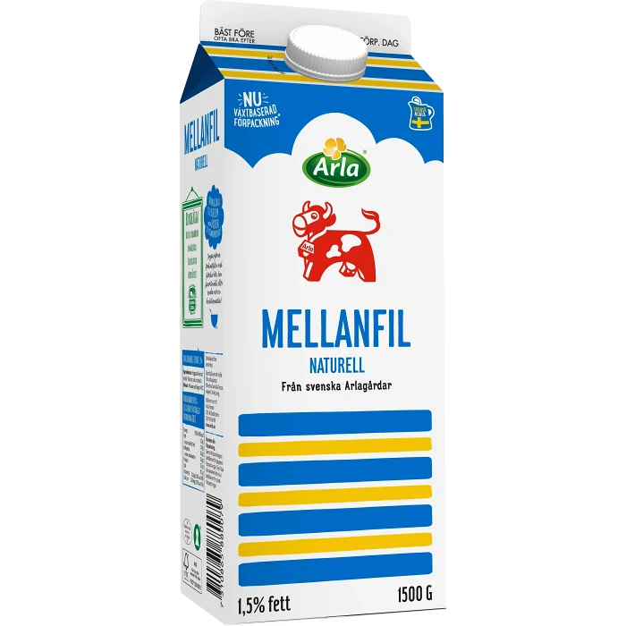 Mellanfil Naturell 1,5% 1500g Arla Ko® | Handla mat online från din ...