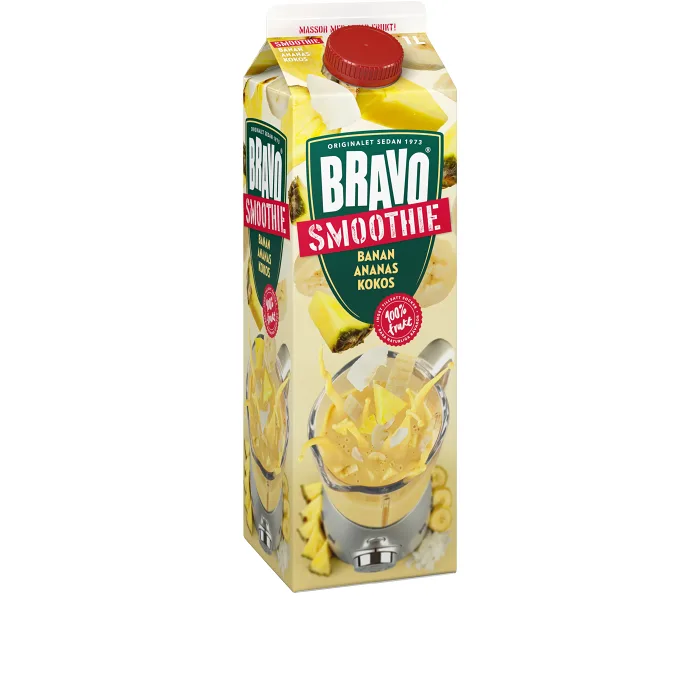 Smoothie Banan Ananas & Kokos 1l Bravo | Handla mat online från din ...
