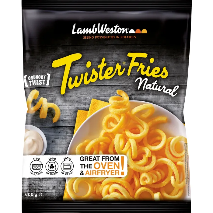 Pommes frites Twister fries Fryst 600g Lamb weston | Handla mat online ...