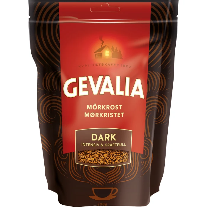 Snabbkaffe Dark Refill 200g Gevalia | Handla mat online från din lokala ...
